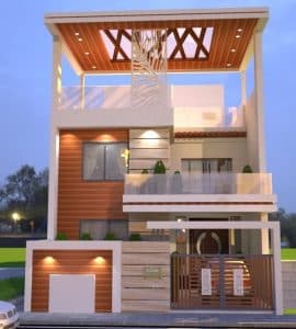 Double Floor Normal House Front Elevation Designs