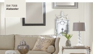 Sherwin Williams Alabaster Walls with Pure White Trim (SW 7008)